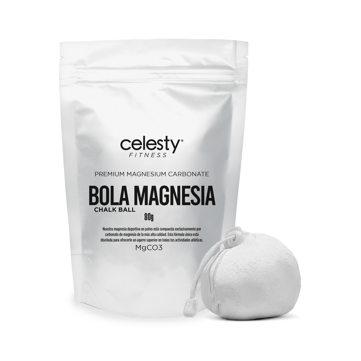 Bola Deportiva Magnesia Premium 80g Chalk Ball Celesty® – Celesty® Salud es Belleza