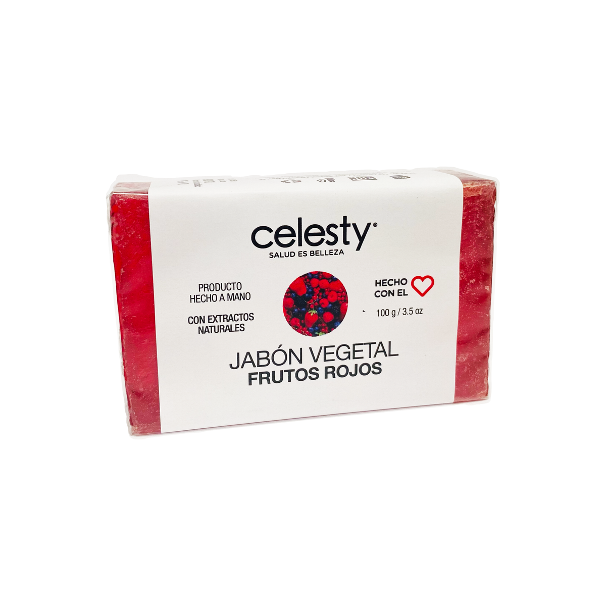 Jabón Vegetal Frutos Rojos Glicerina 100g Celesty – Celesty® Salud es Belleza